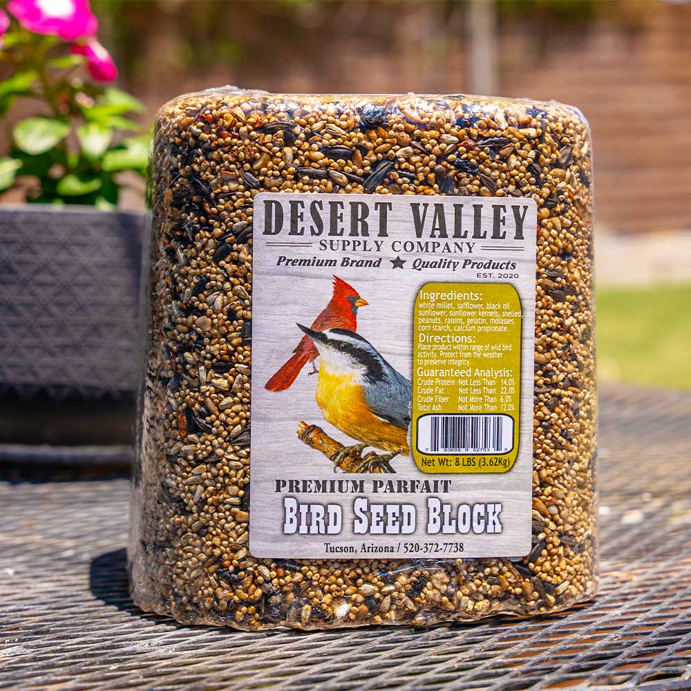 Bird Seed Block for Cardinals & Chickadees | Premium Parfait